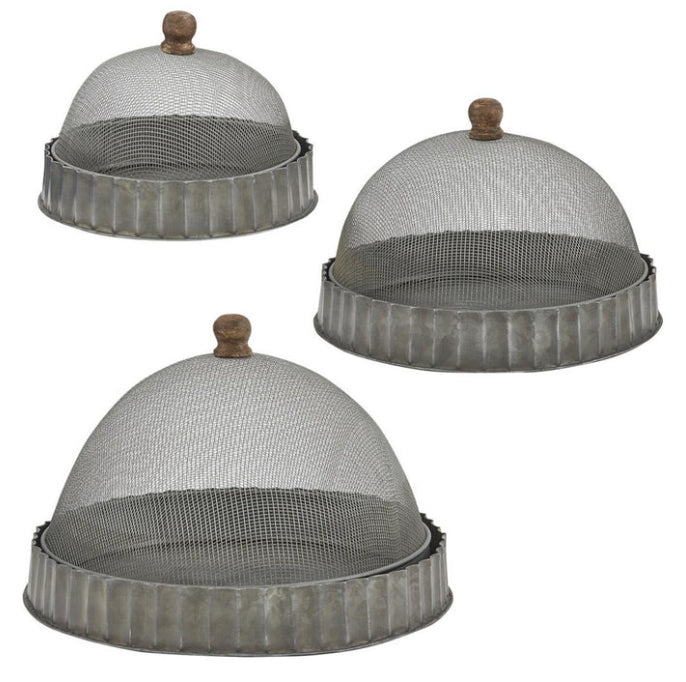 Metal Tray with Wire Mesh Lid – Metropolis Mercantile + Cafe